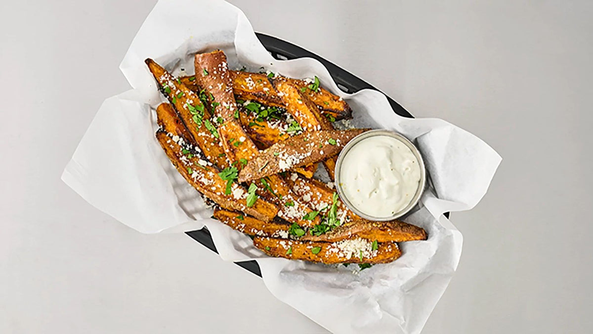 Adobo Sweet Potato Wedges with Lime Crema – Shop McCormick for Chefs