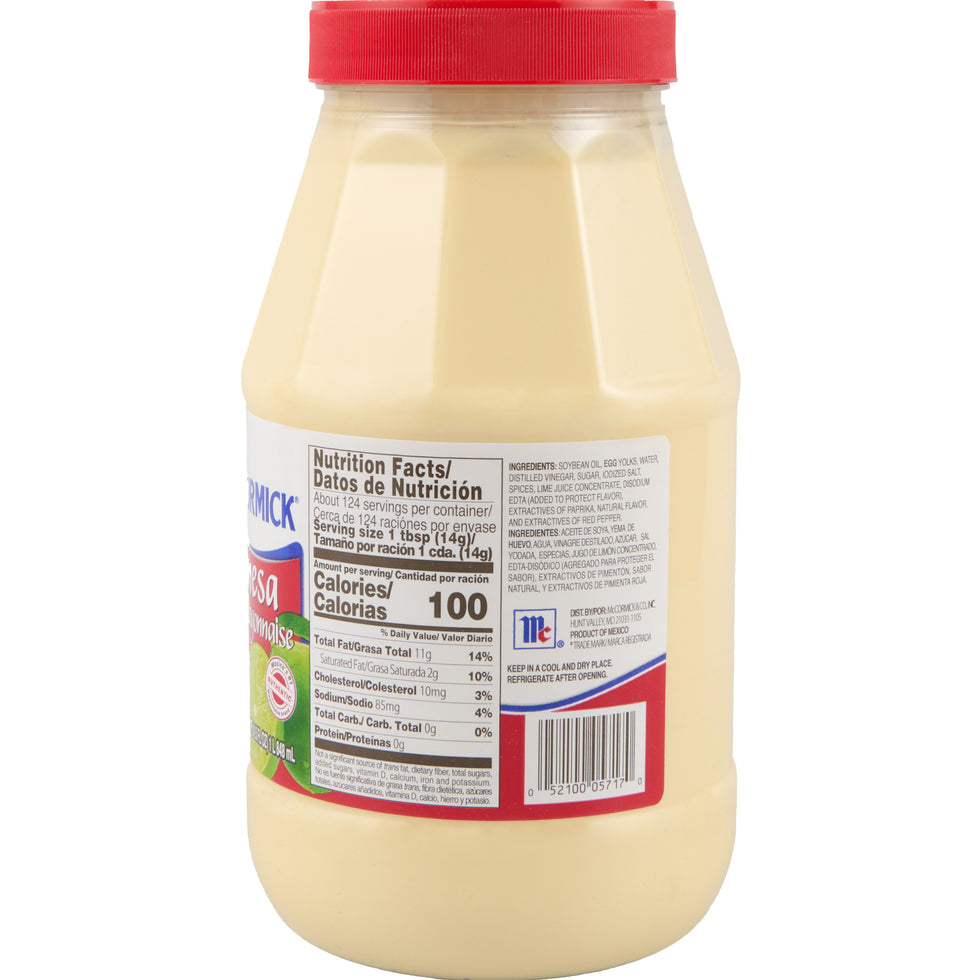 McCormick Mayonesa (Mayonnaise) With Lime Juice, 62.5 oz – Shop ...